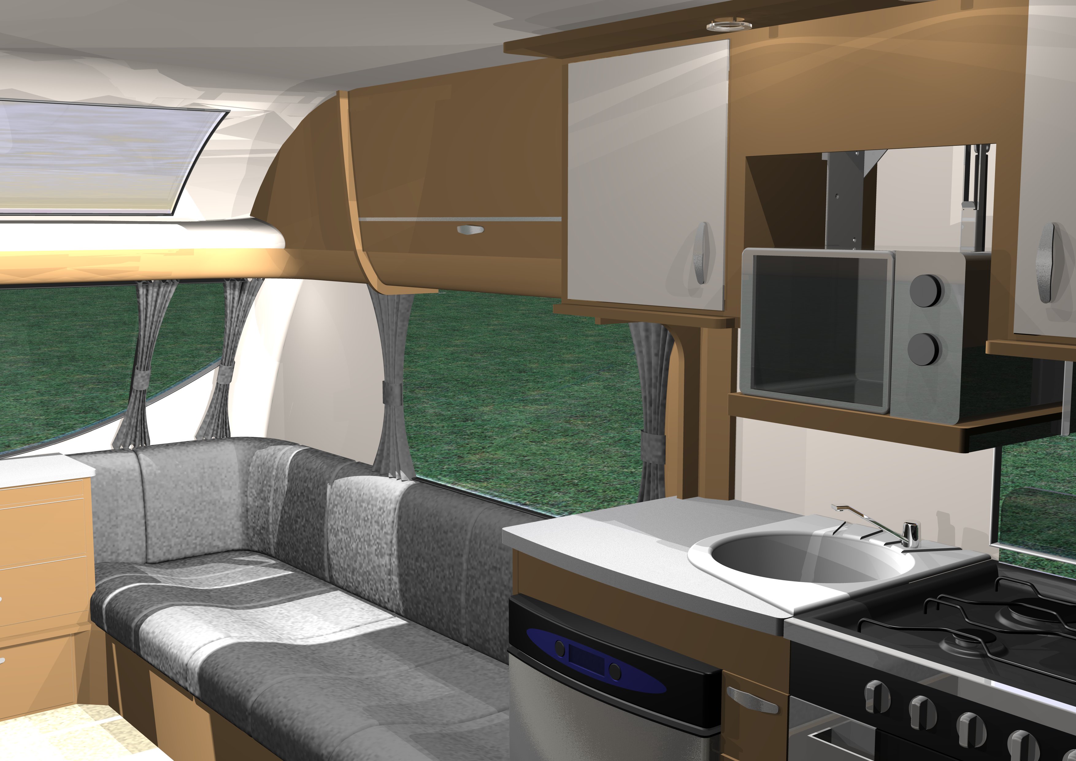 Microwave In Caravan Down RF3 Design Ltd